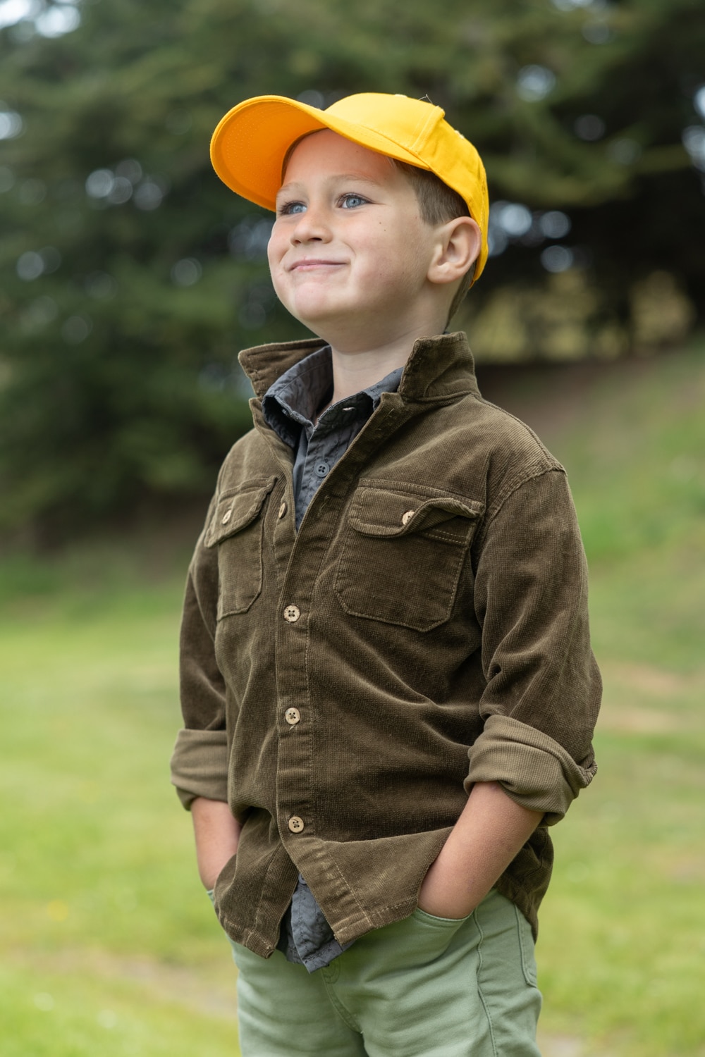 Yellow Kids Cap | Electric Pukeko Hats